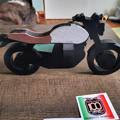 Handmade Wooden Wall Mount Motorcycle Key Holder, Woodyfact Motorcycle ...