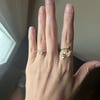 Gold Manta Ray Ring - 925 Sterling Silver With 18k Gold Overlay, Twin ...