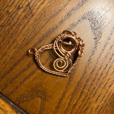 DIY Wire Wrapping Heart Pendant Jewellery Tutorial, Easy Step by Step ...