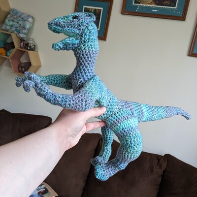 Velociraptor Pattern by Crafty Intentions DIGITAL PDF Downloadable - Etsy