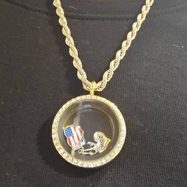 Dog Bone Floating Charm for Glass Locket - Etsy