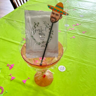 Fiesta Drink Stirrers With Face and Sombrero, Stir Sticks Personalized ...