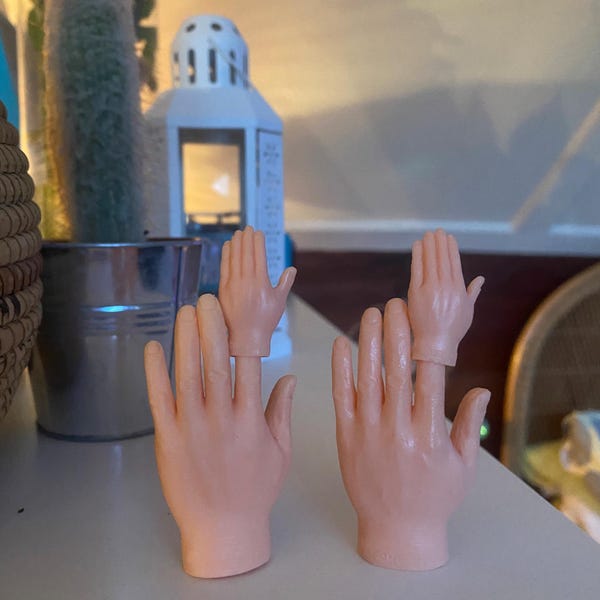 Tiny Hands for Tiny Hands, 3cm Pencil Topper, Finger Hands, Little ...