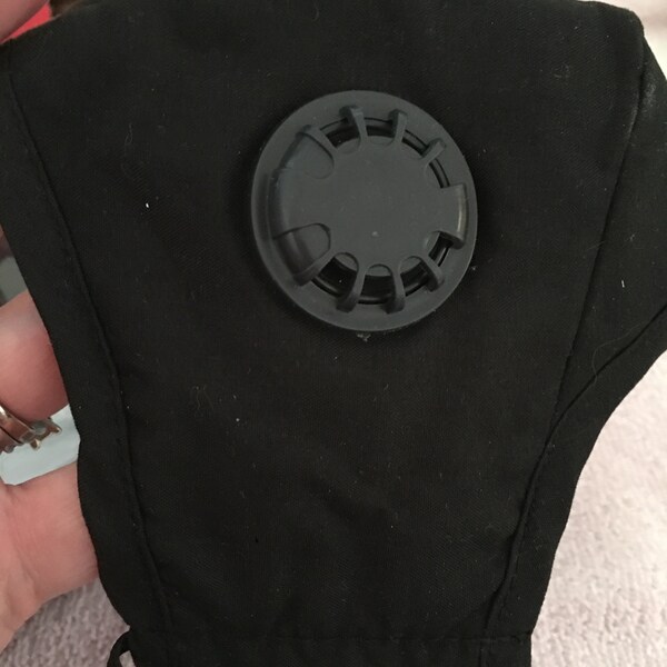 Vented Mask With Respirator and Filter, Reusable Washable Cotton Mask ...