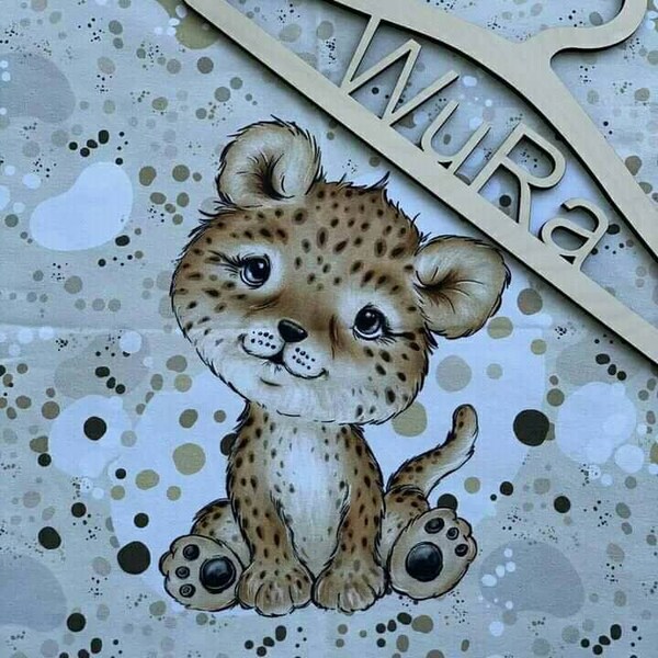 Jersey Panel,printed Fabric Panel,leopard Fabric Panel,african Animal ...