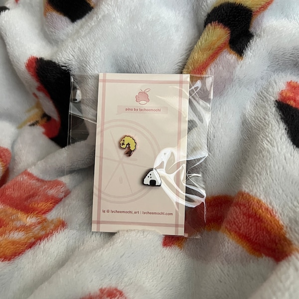 Tiny Eats Shrimp and Rice Ball Pin, Enamel Pin, Board Filler, Food Pin ...
