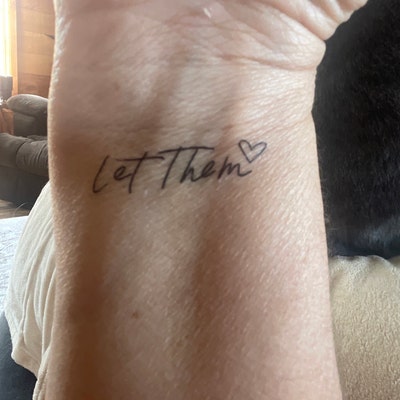 Let Them Heart Temporary Tattoo - Etsy