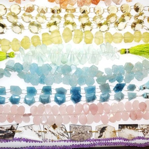 8 Inches AQUAMARINE FACETED Tumble Shape Tubes Natural | Etsy