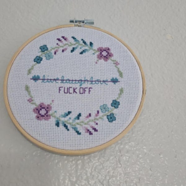 ADHD Brains Are Fast PDF Cross Stitch Pattern, 5 by 7 Inch Pattern ...
