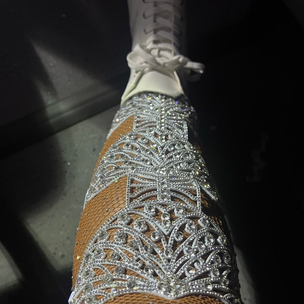 Rhinestone Leg Pieces Leg Sleeves Leg Wrist Crystal Leg Warmers Leglets ...