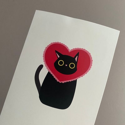 Black Cat Mother's Day Card Card From the Cat Mum Black Cat Card Nan ...