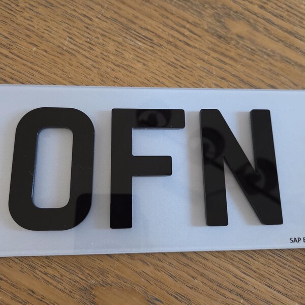 UK Road Legal 4D Car Registration Number Plates Mot (PREMIUM) DVLA ...