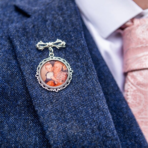 Custom Lapel Pin, Wedding Boutonniere Pin, Personalized Broach, Pet ...