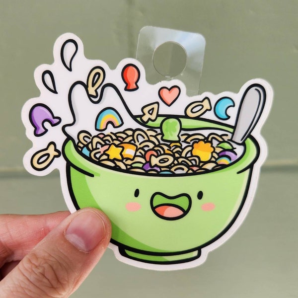 Lucky Cereal Vinyl Sticker | Waterproof Sticker | Marshmallow Cereal ...