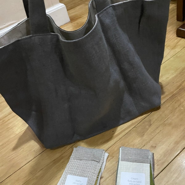 Small Linen Bag, Natural Linen Handbag, Camel Linen Bag, Zero Waste ...