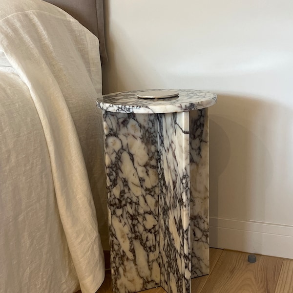 Calacatta Viola Set of 2-4-6 SQUARE Coasters, Italian Marble 100% ...