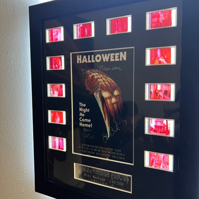 HALLOWEEN Cast Signed Horror Classic, Original 35mm Film Cell Prop ...