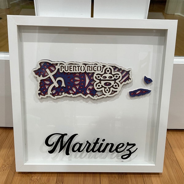 Layered 3D Mandala Puerto Rico SVG | 5-layer Laser Cut File | Glowforge ...