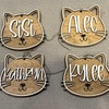 Personalized Cat Ornament Custom Cat Ornament Personalized Pet Ornament ...