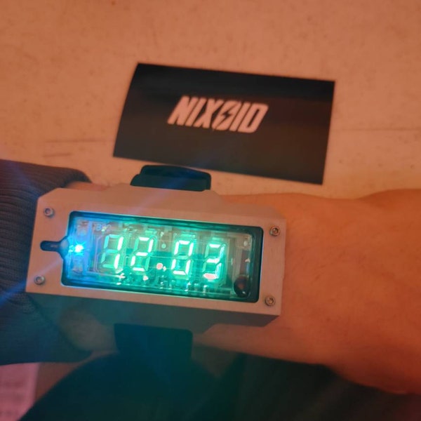 Nixie Tube Wrist Watch Wristwatch Clock Tubes IV-16 Futuristic Numitron ...