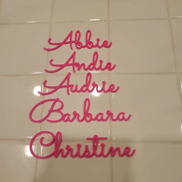 3D Layered Name Sign, Acrylic Cut Out Letters, Name Cutouts, Teenager ...