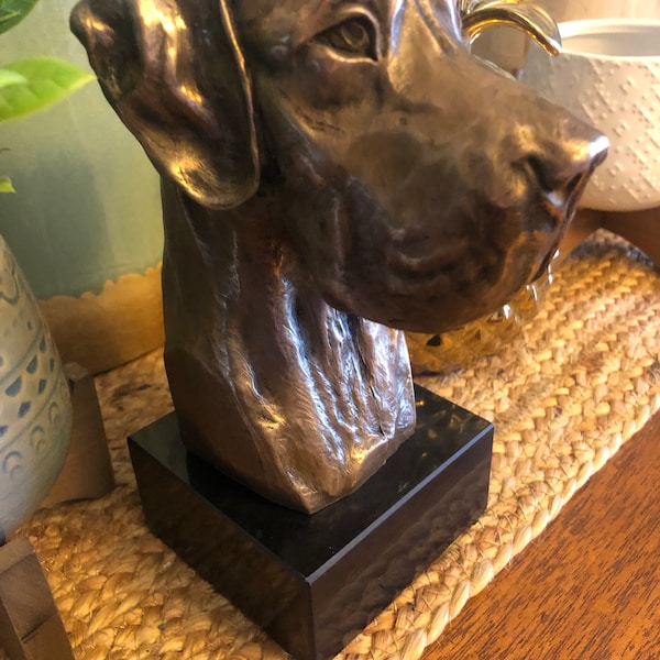 Great Dane (uncropped), Dog Marble Statue, Limited Edition, Artdog ...
