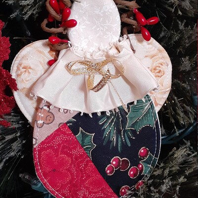 Quilted Angel Christmas Ornament Pattern Instant PDF Pattern With Photo ...