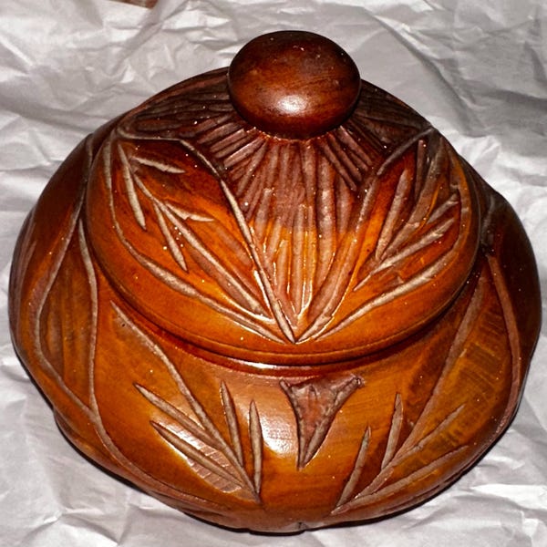 Foldable Jewelry Box With 3 Compartments, Engraved Wood Jewelry ...