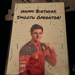 F1 Formula One Birthday Card, F1 Greeting Card, Drive to Survivebday ...