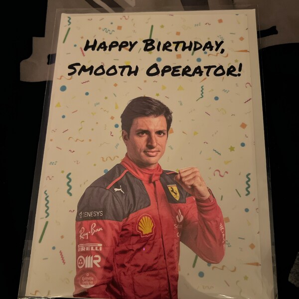 F1 Formula One Birthday Card, F1 Greeting Card, Drive to Survivebday ...