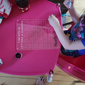 Dry Erase Number Tracing Number Practice Tracing Board | Etsy