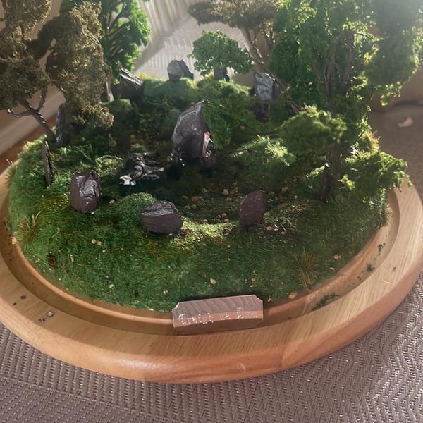 LED Glass Dome Outlander Inspired Diorama of Craigh Na Dun - Etsy