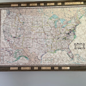 Washington State Wall Map Large Print Poster 34x24 - Etsy