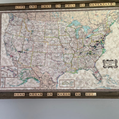 Washington State Wall Map Large Print Poster 34x24 - Etsy