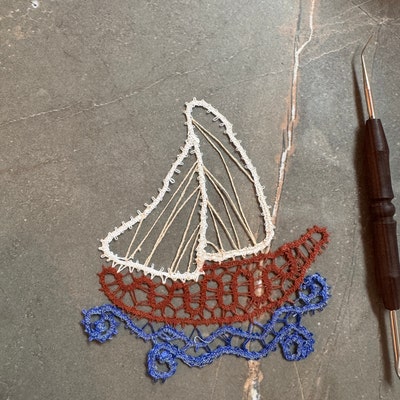 Idrija Bobbin Lace Pattern-heart - Etsy