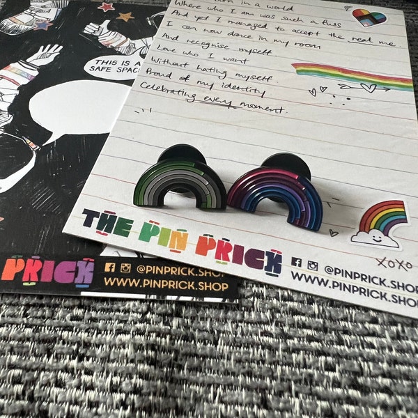 Rainbow PRIDE Pins — LGBT Badge Subtle Pride Accessory Badge LGBT Gay ...