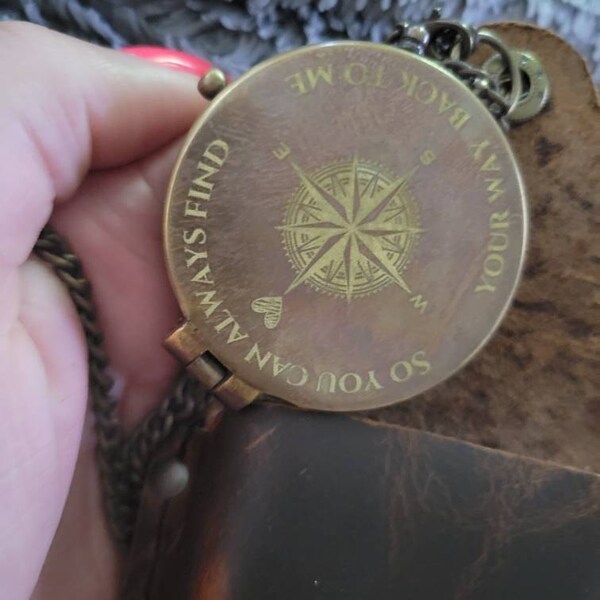 Personalized Compass, Anniversary Gift, Engraved Compass, Gift for Him ...