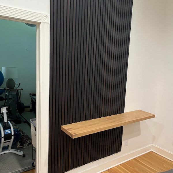 Custom Stain Floating Shelf, Custom Length, Depth, Includes Hidden ...