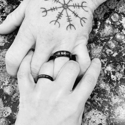 Hammered Ring Racing Ring Checkered Flag Ring Black - Etsy