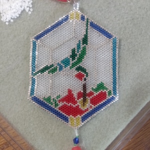 Bead Pattern Peyote Iris Stained Glass Tapestry Panel Beading Even ...