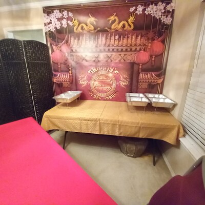 Chinese Party Printable Backdrop, Chinese Party Backdrop, Chinese Party ...