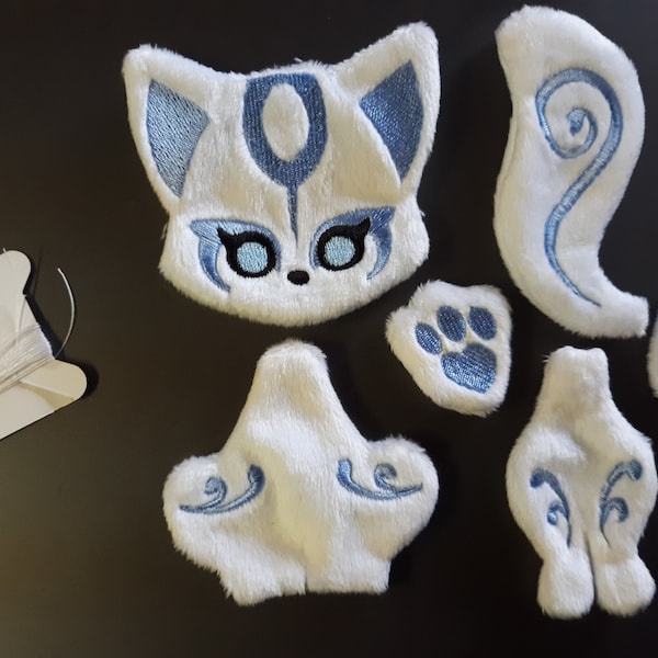 DIY KIT - Kitsune Plush - Littlefox's Toebeans - Japanese Spirit Fox ...