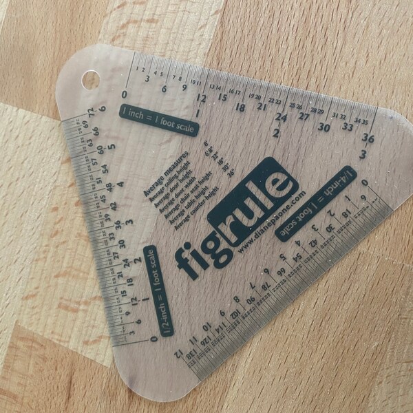 Dollhouse Miniature Scale Ruler / Converter Automatic Measuring Tool ...