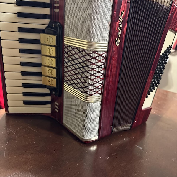 Rare Firotti Elegance Piano Accordion, 120 Bass, 3 Voices, 5+2 Registers, Germany Accordion ...