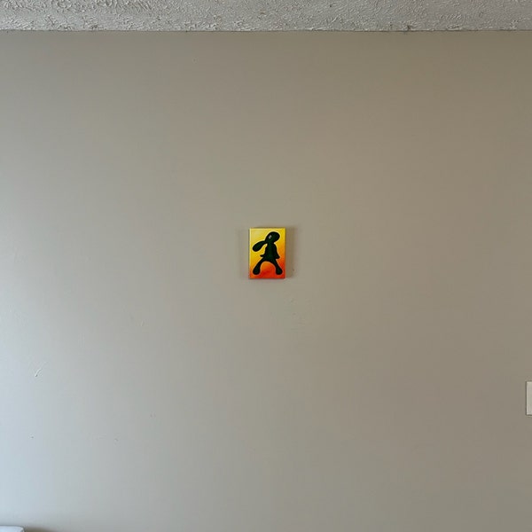 Hand Painted Squidward Abstract Painting - Etsy