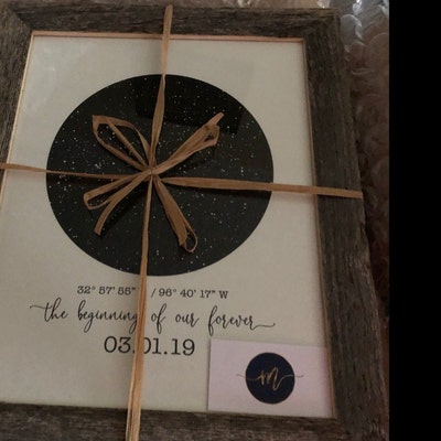 Coordinates Valentines Day Print Valentine's Day Gift With Latitude and ...