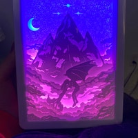 ACOTAR Book Nook - Intricately Detailed Velaris Lightbox - Rhysand and ...