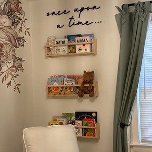 Once Upon a Time Cut Out, Nursery Wall Decor, Reading Wall, Fairytale ...