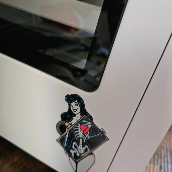 Rockabilly Big Bad Wolf Vinyl Sticker, Horror Punk Decal, Psychobilly ...