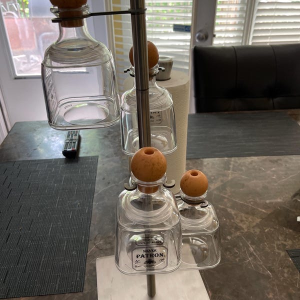 Patron Replica Reusable Bottle With Rainbow Cork and Stickers. Patron ...